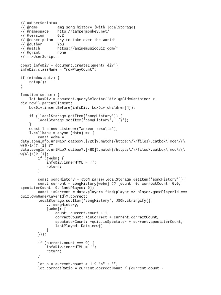 Code Script Tampermonkey | PDF | Computing | Software