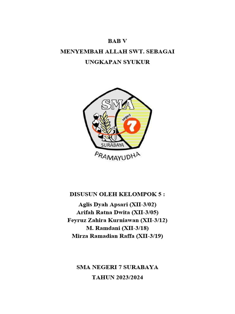 Makalah PAI Bab 5 Kel 5 XII-3 | PDF
