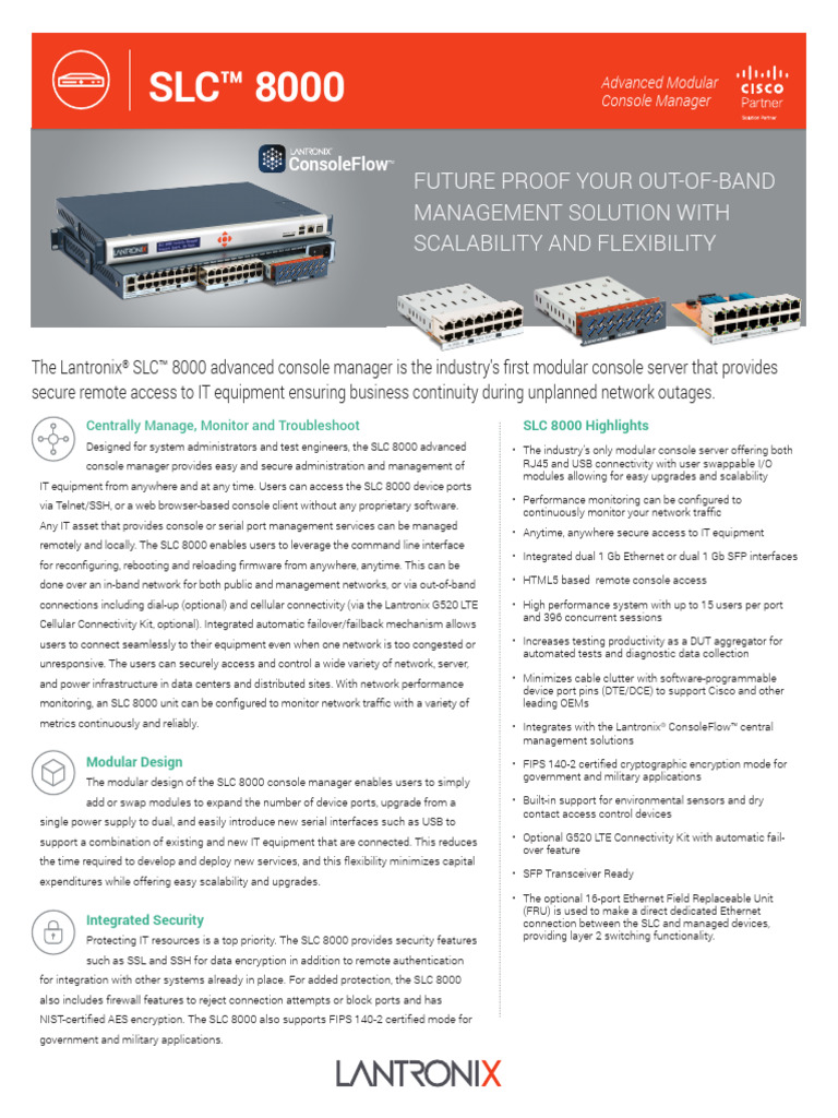Lantronix | PDF | Port (Computer Networking) | Computer Network