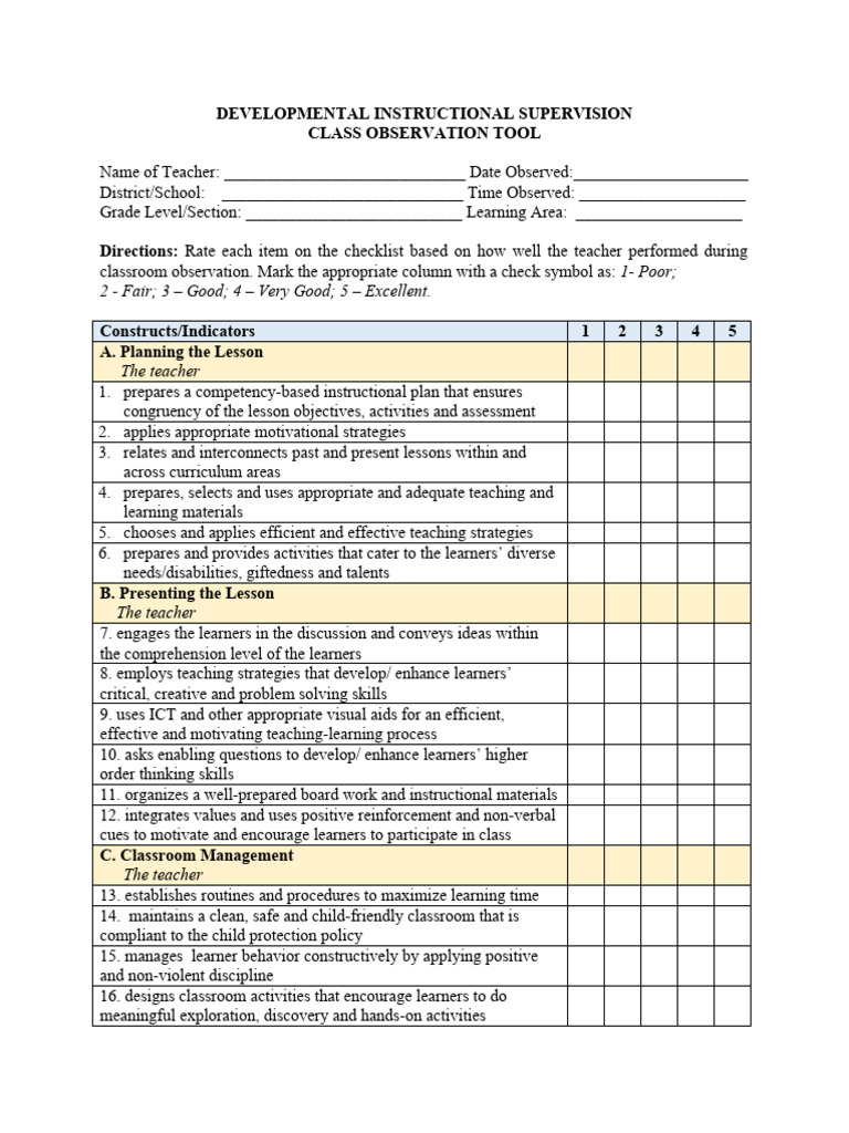 Dis Cot V2 1 Pdf Educational Assessment Learning