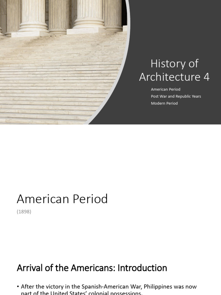 HOA4 - Philippine Architecture in The American Period | PDF | Sanitation | Philippines