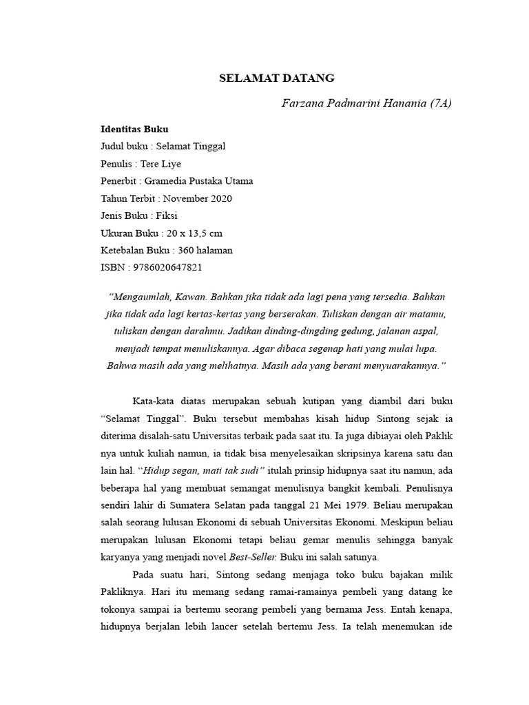 Selamat Datang | PDF