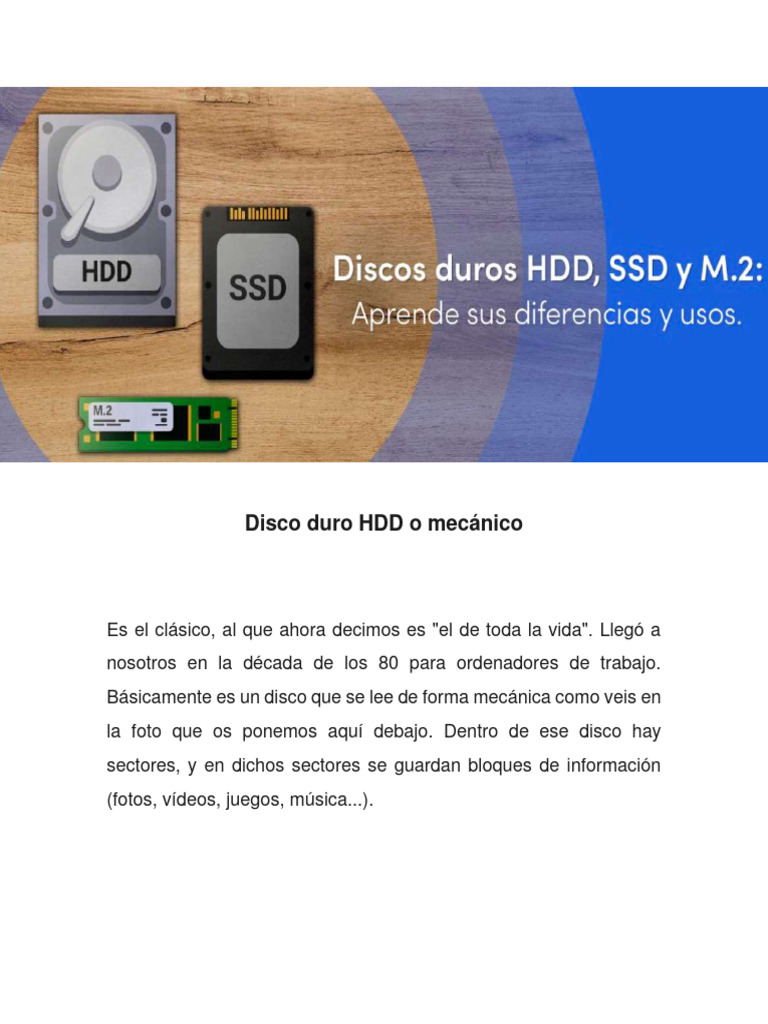 Disco Duro | PDF | Disco duro | Unidad de estado sólido