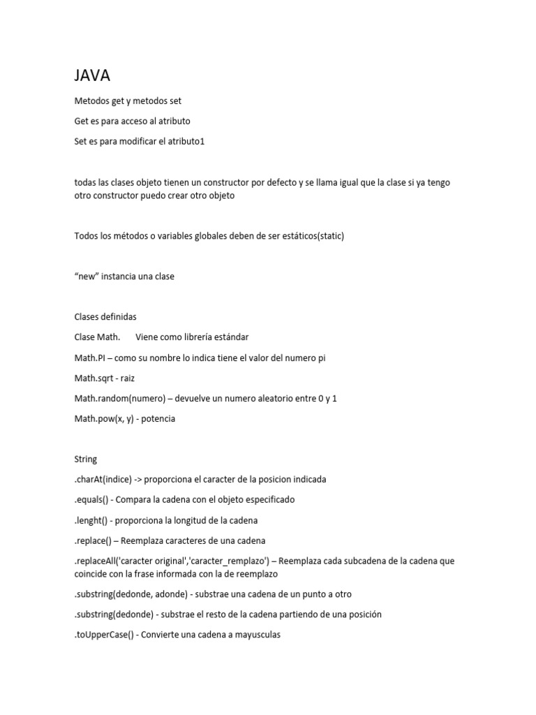 Estudio Para Examen de Poo y Poe | PDF | Constructor (Programación Orientada a Objetos ...