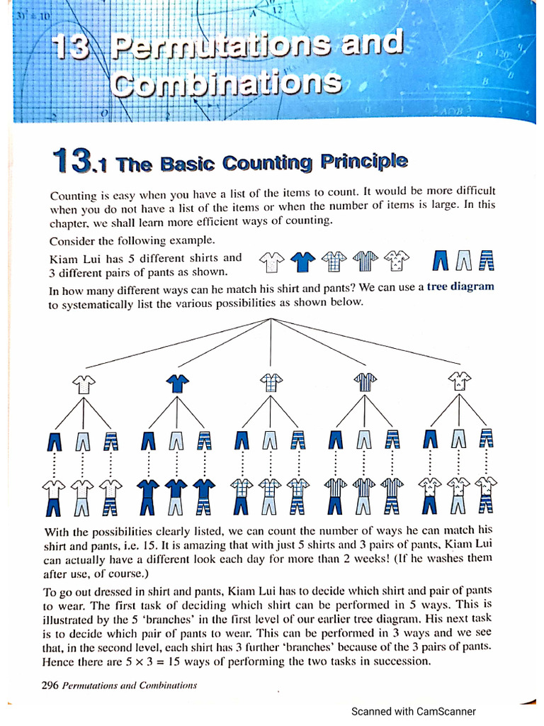 Chapter 13 Permutations And Combinations Pdf