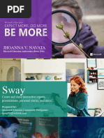 Microsoft Sway User Manual (English Version) | PDF | Microsoft Word | Software