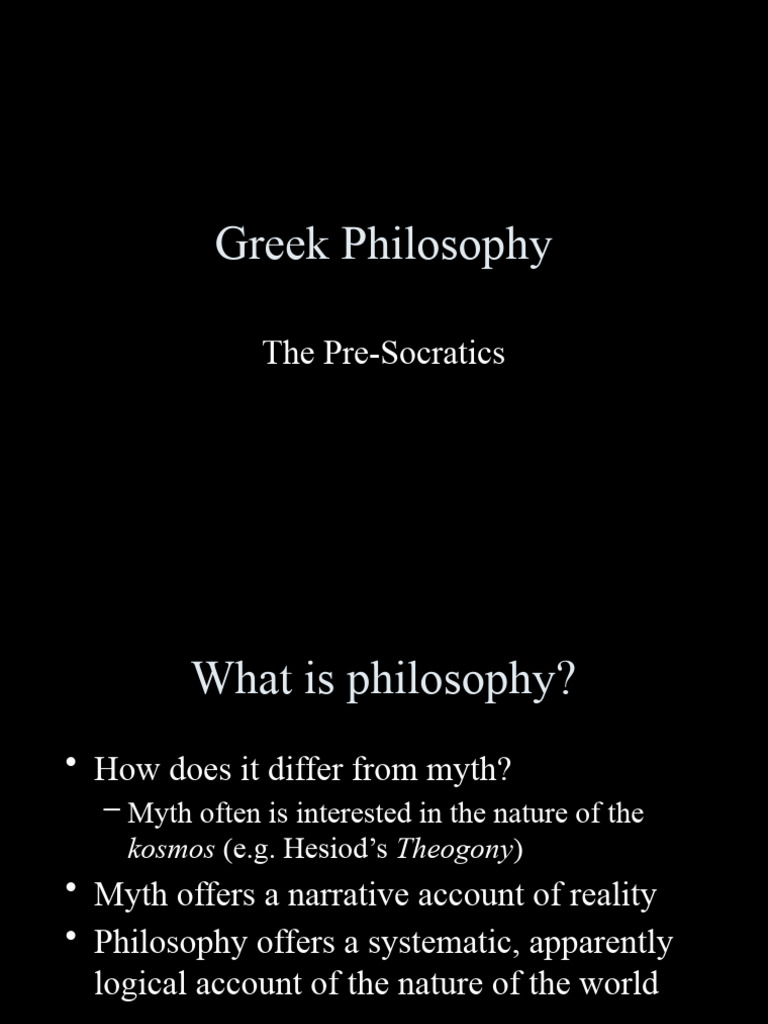 Overview of Early Greek Philosophy | PDF | Socrates | Plato