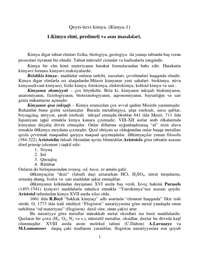 Kimya-1 Az16cavab | PDF