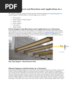 Support Reactions in Beams Explained | PDF | Beam (Structure ...