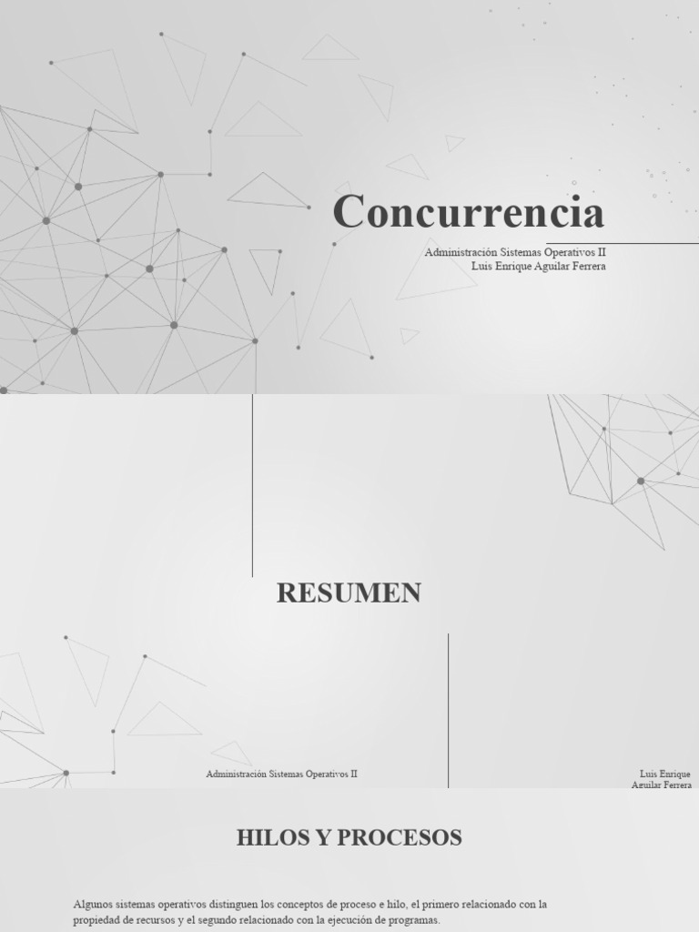 Concurrencia | PDF | Hilo (Computación) | Proceso (Computación)