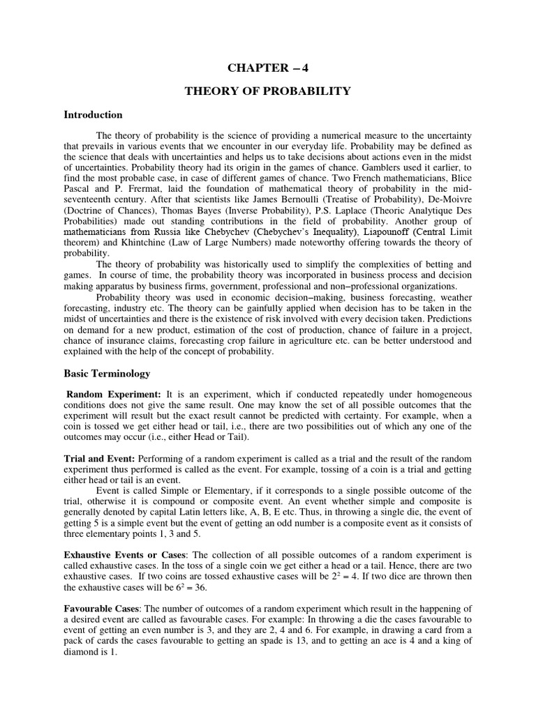 Probability Theory | PDF | Axiom | Probability