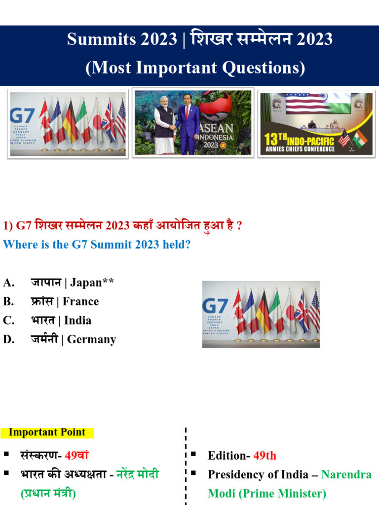 Summits 2023 | PDF