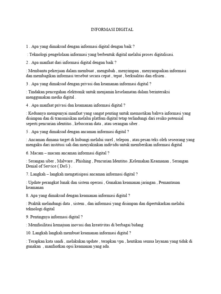 Informasi Digital | PDF