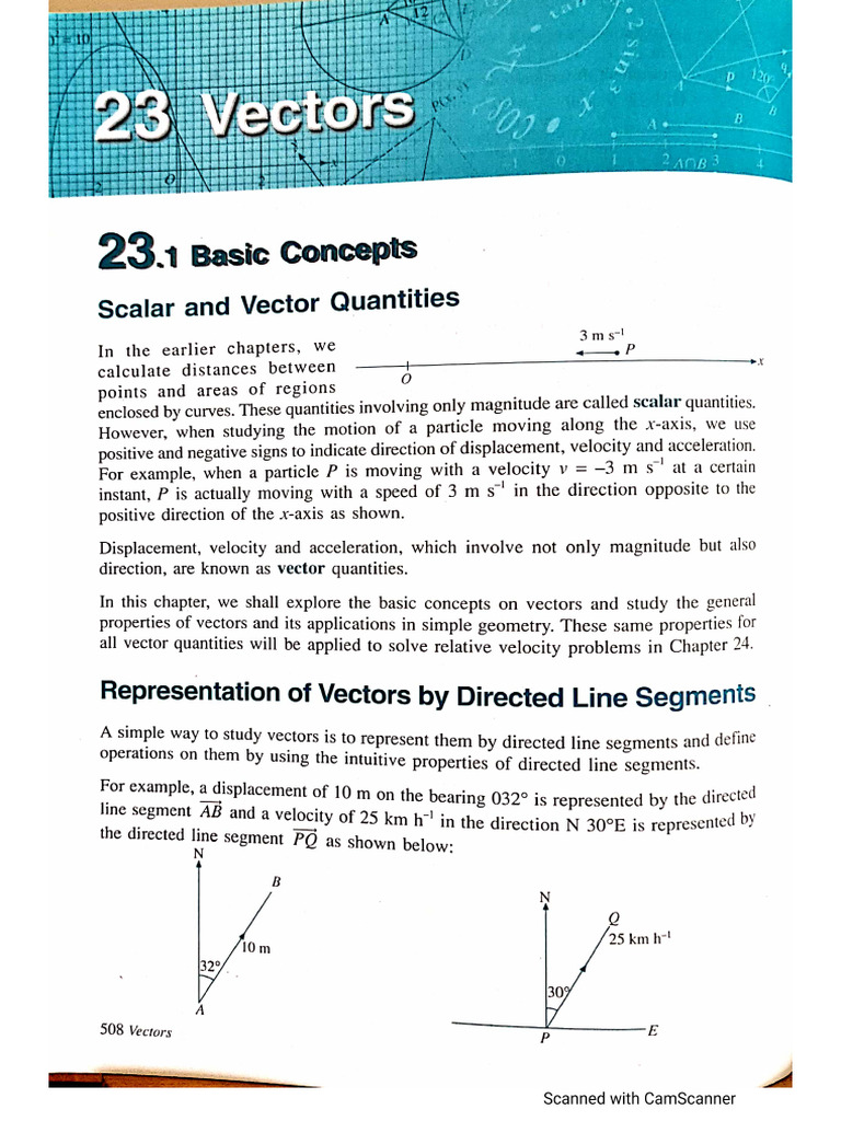 Chapter 23 Vectors Pdf