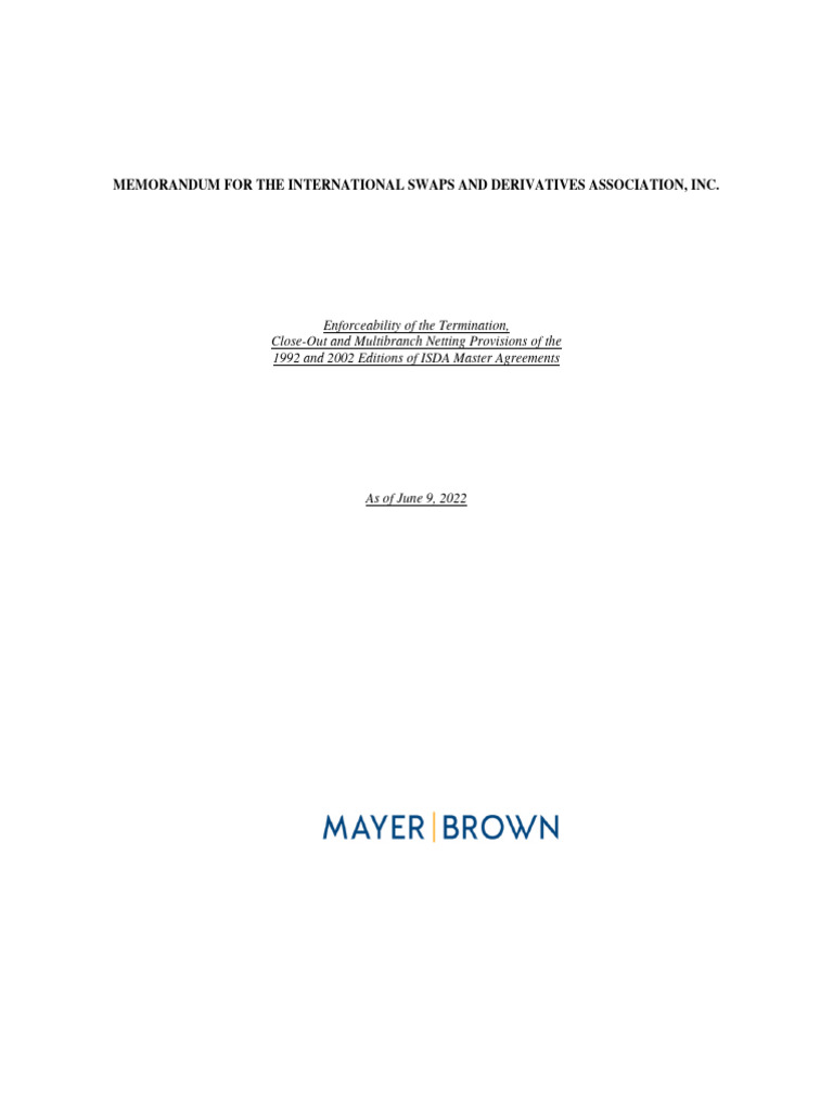 US Netting Opinion - 2022 | PDF | Government National Mortgage ...