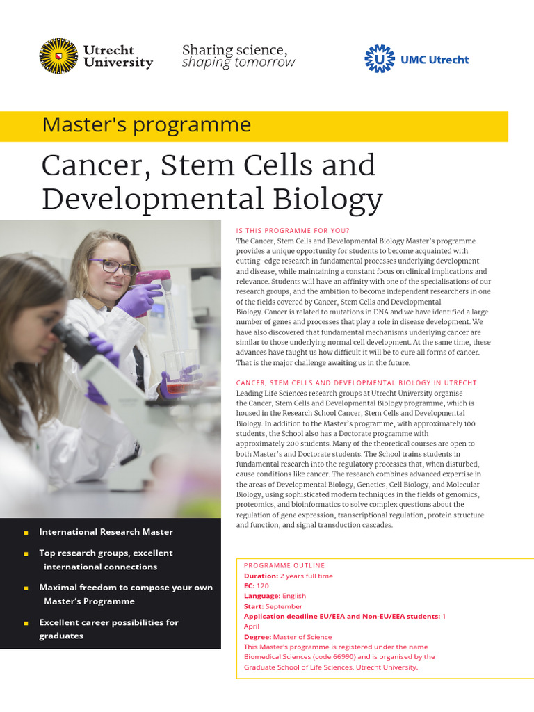 Cancer, Stem Cells and Development Biology | PDF | Biology | Cancer