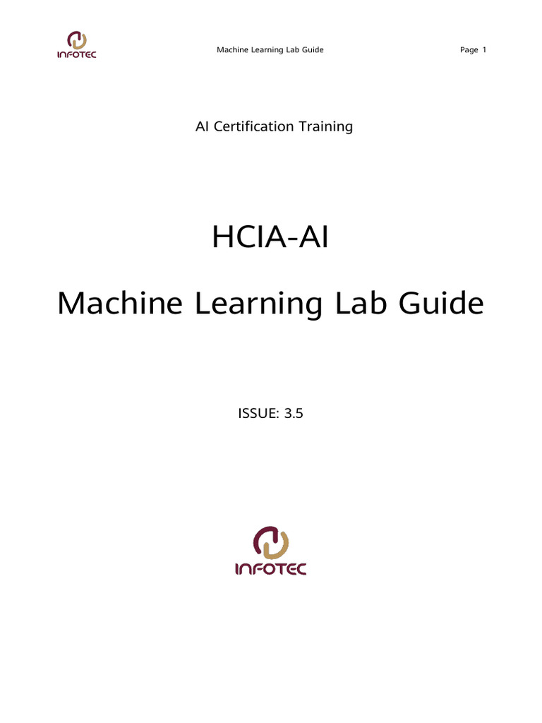 Infotec Ai 1000 Program-hcia-Ai Lab Guide | PDF | Machine Learning | Regression Analysis