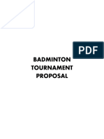 Badminton Project Proposal | PDF | Sports