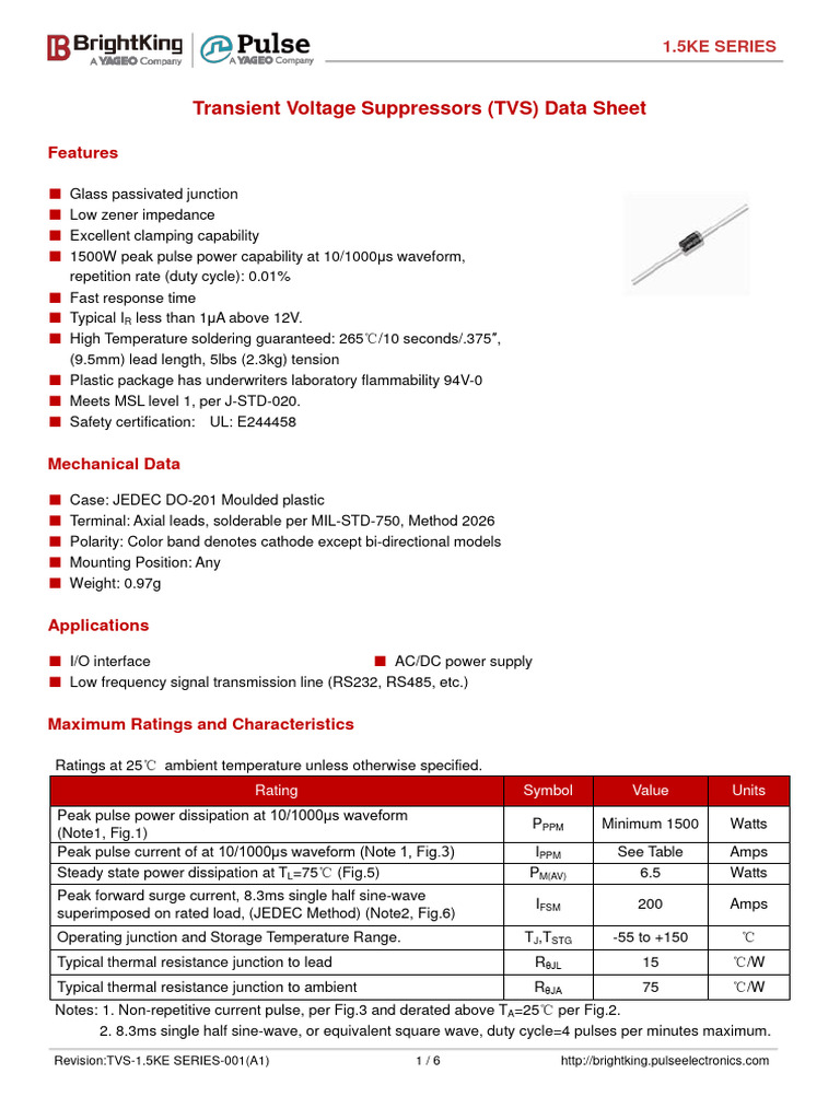 TVS Diodes for Electronics Engineers | PDF | Electrical Engineering | Computer Engineering