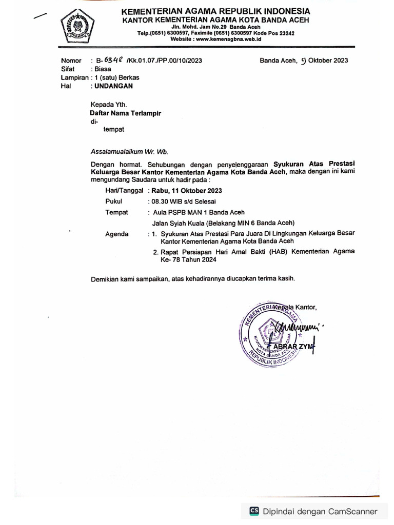 2023-10-10 - 226. Und. Daftar Terlampir Syukuran Prestasi Kankemenag ...