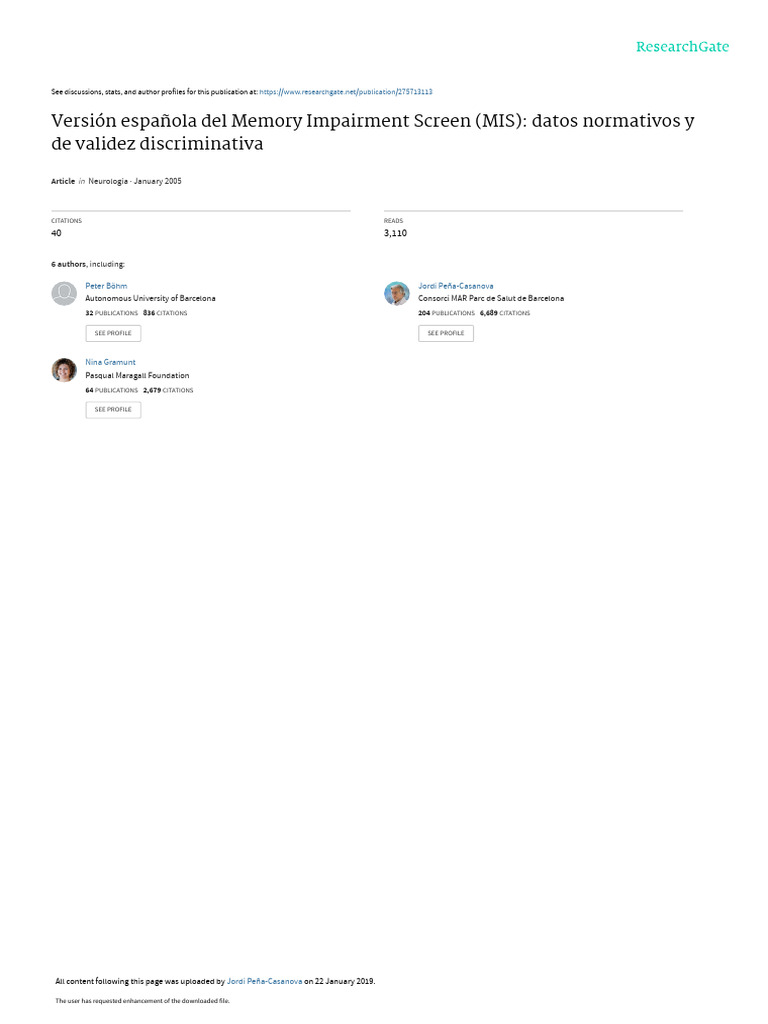2005 Bohm MIS | PDF | Diagnostico medico | Especialidades Medicas