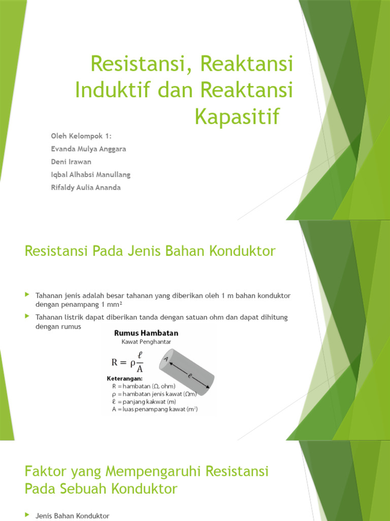 Resistansi dan Reaktansi Listrik AC | PDF