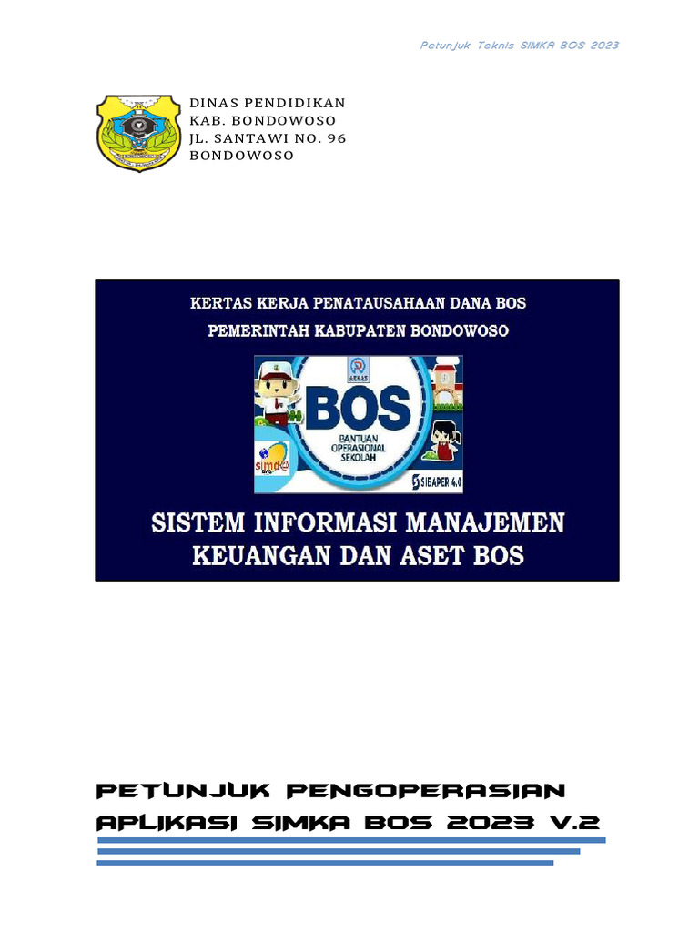 Petunjuk SIMKA BOS 2023 | PDF