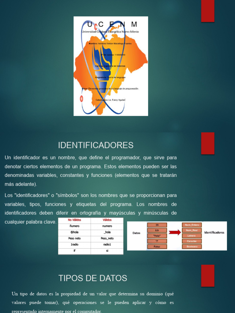 Componentes de Lenguaje de Programacion | PDF | Lenguaje de ...