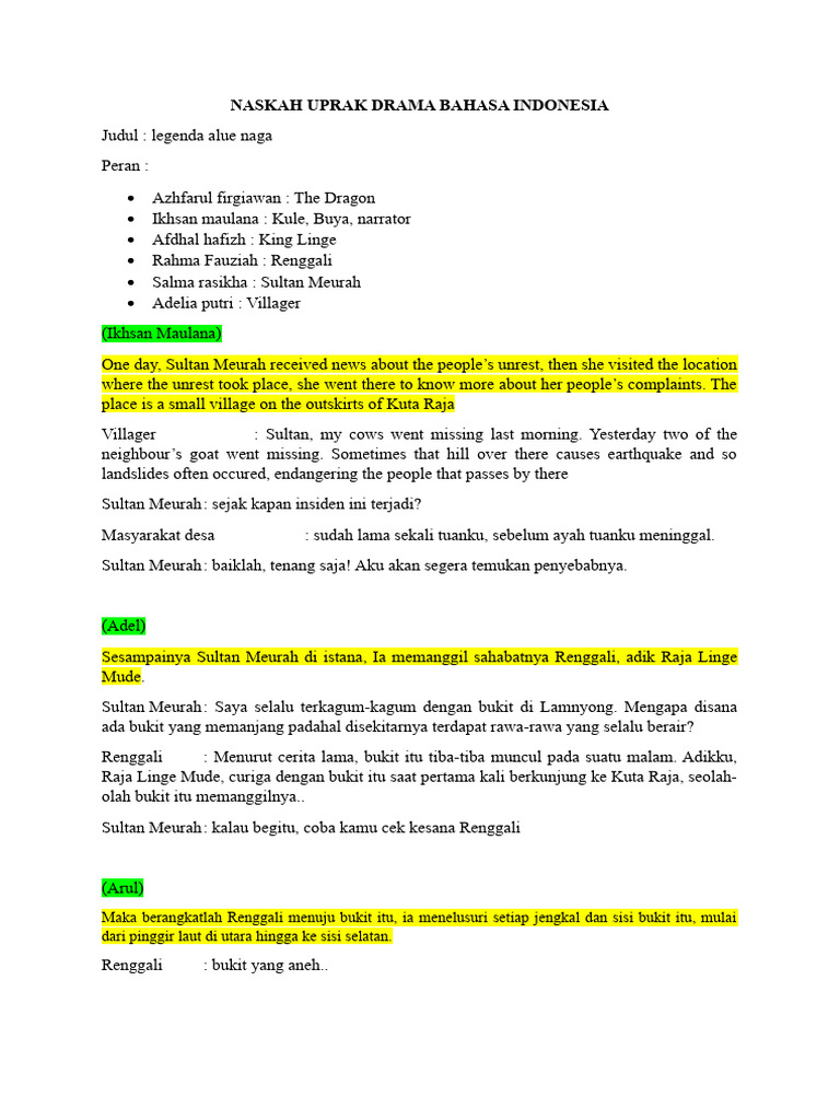 Naskah Drama Bindo | PDF