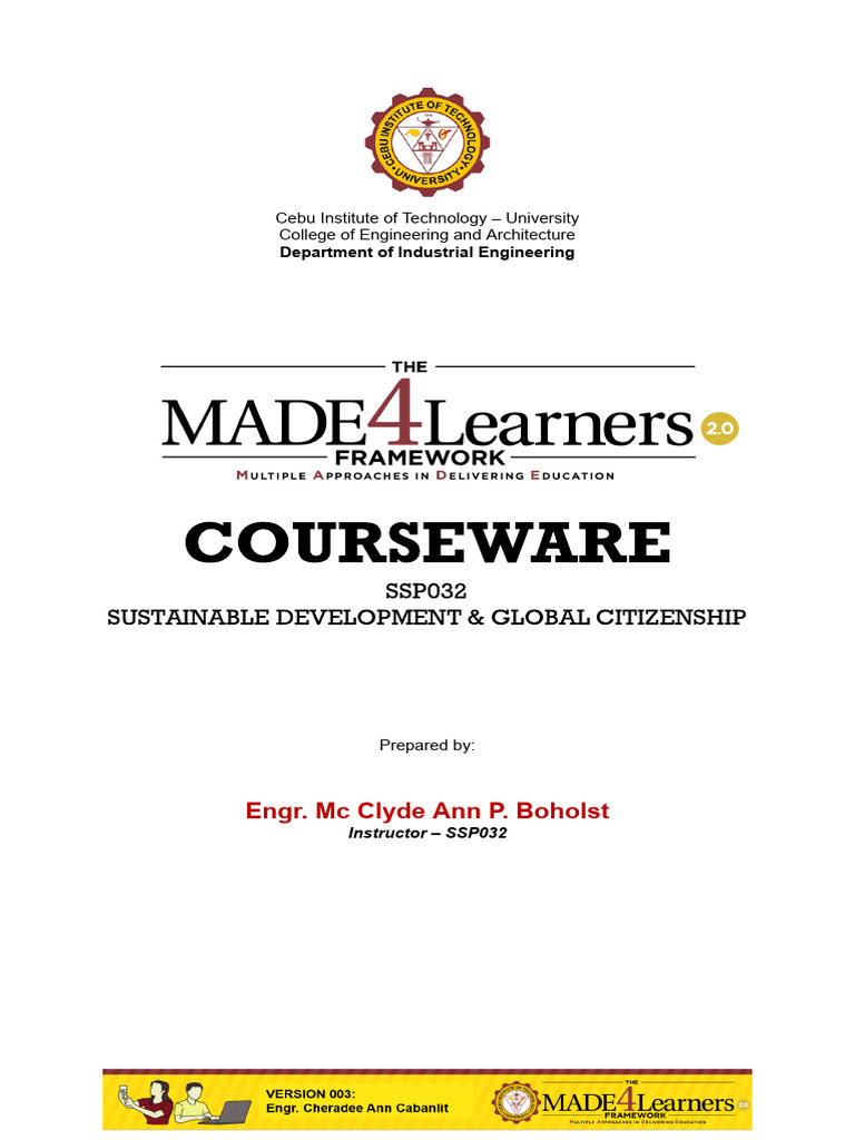 Global Citizenship Courseware SSP032 GCED 1 | PDF | Emotions | Psychology