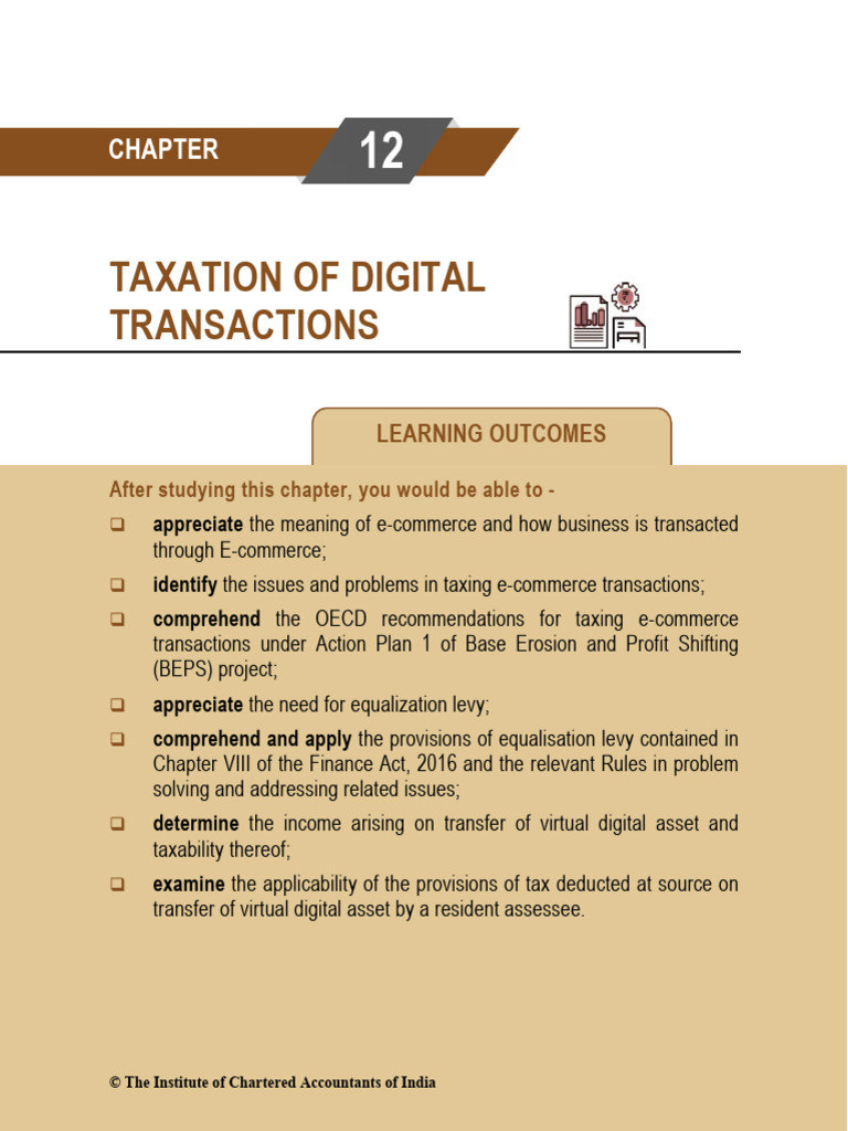 Chapter - Taxation of Digital Transactions | PDF | E Commerce | Taxes