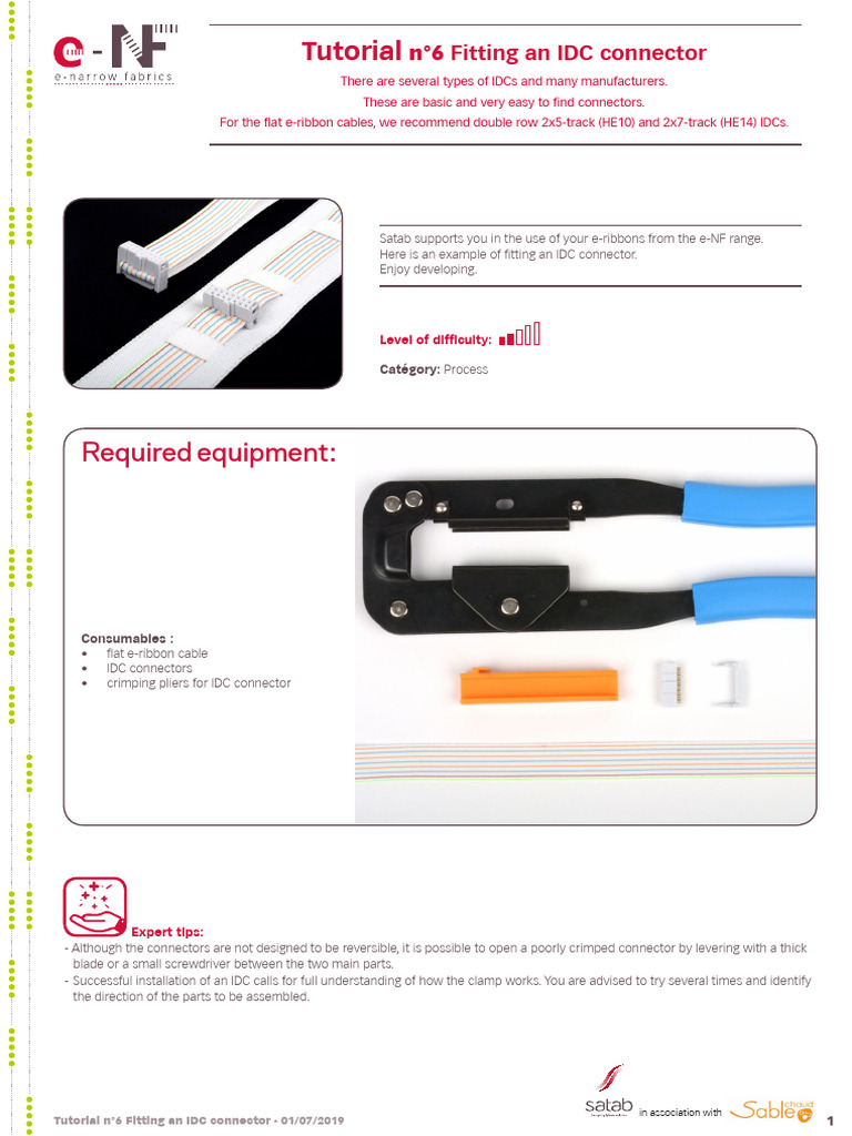 Tutorial N°6 Fitting An IDC Connector | PDF | Electrical Connector ...