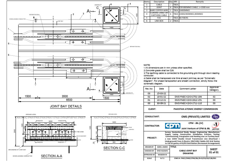 132kV Joint Bay Construction Details | PDF | Civil Engineering ...