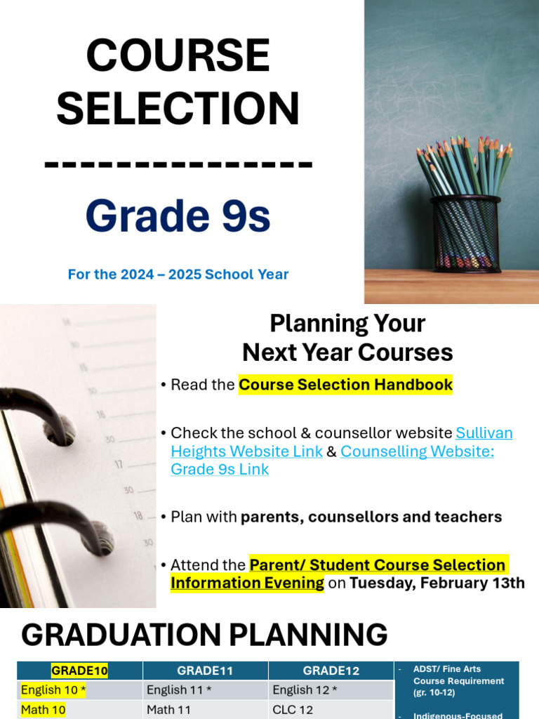 Grade 9 Course Selection Assembly Final Edited | PDF
