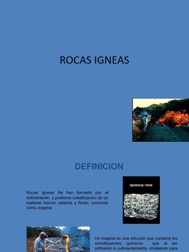 Características y Clasificación de Rocas Ígneas | PDF | Magma | Roca ...