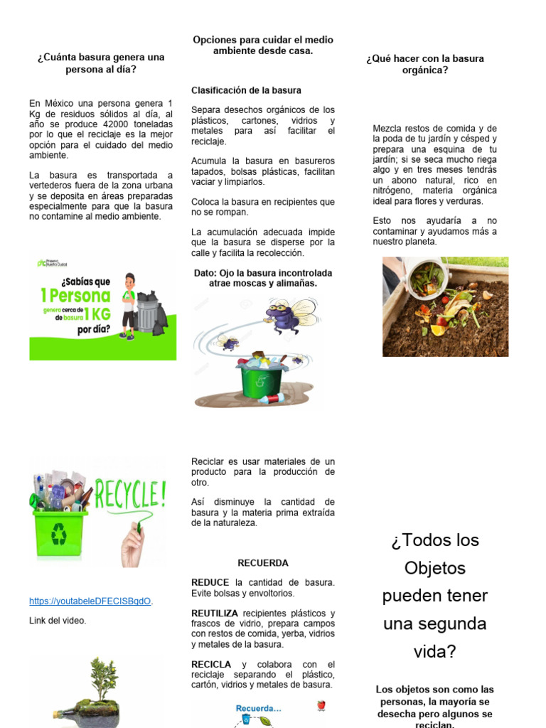 basura | PDF | Residuos | Reciclaje