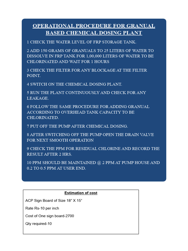 Clorination | PDF | Pump | Water