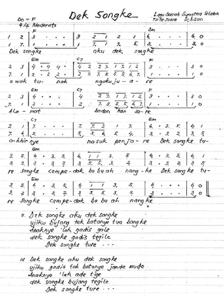 Dek-Sangke 2 Suara | PDF