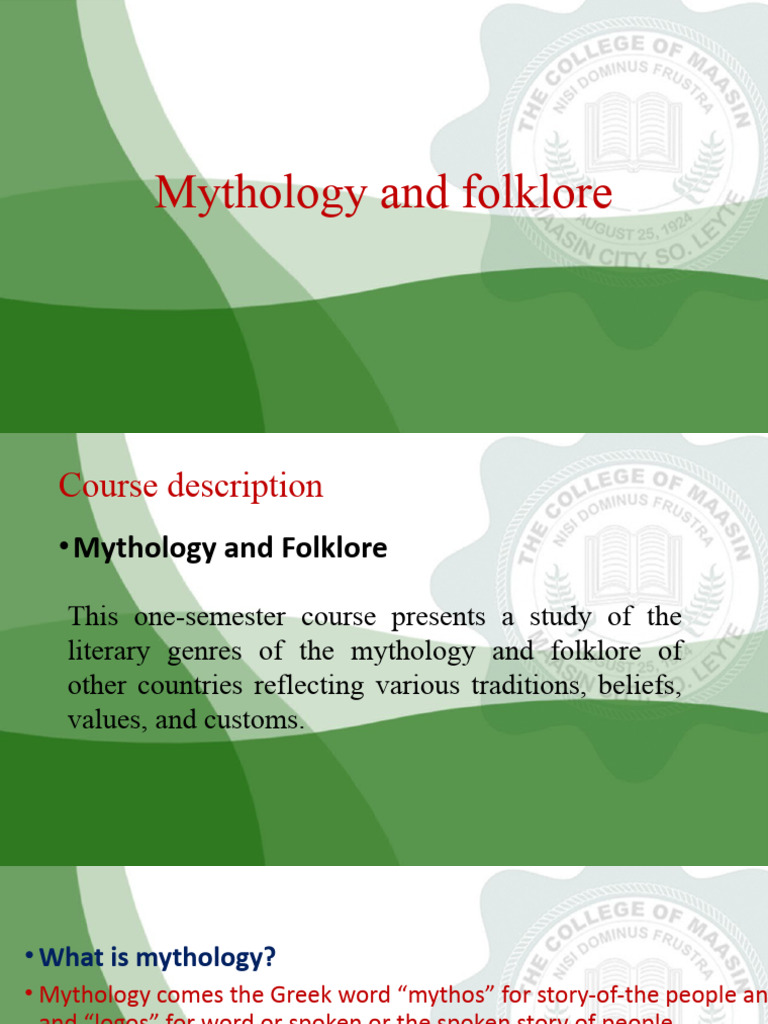 Mythology-And-Folklore Subject | PDF | Twelve Olympians | Greek Mythology Mythology-And-Folklore Subject | PDF | Twelve Olympians | Greek Mythology