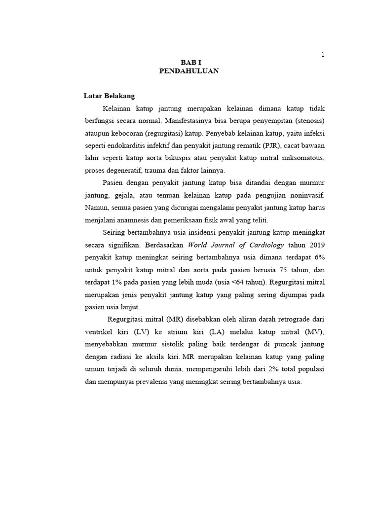 Regurgitasi Mitral | PDF