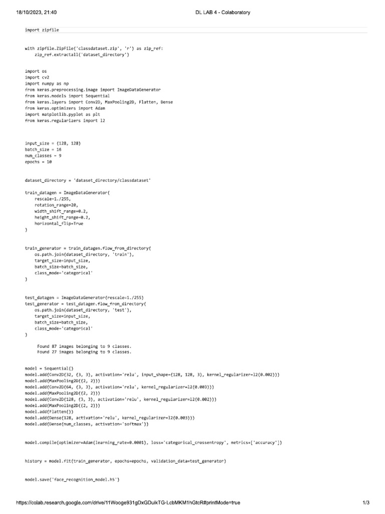 Deep Learning Lab-4 | PDF