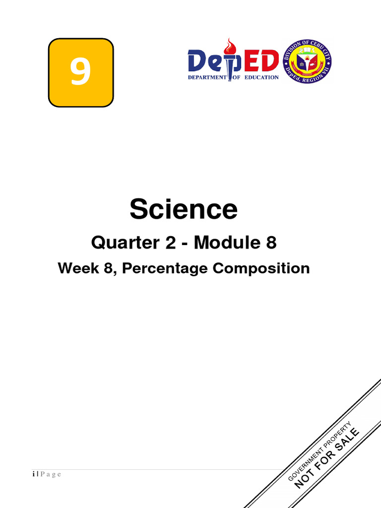Science 9 q2 Module 8 Week 8 | PDF | Sodium Bicarbonate | Mole (Unit)