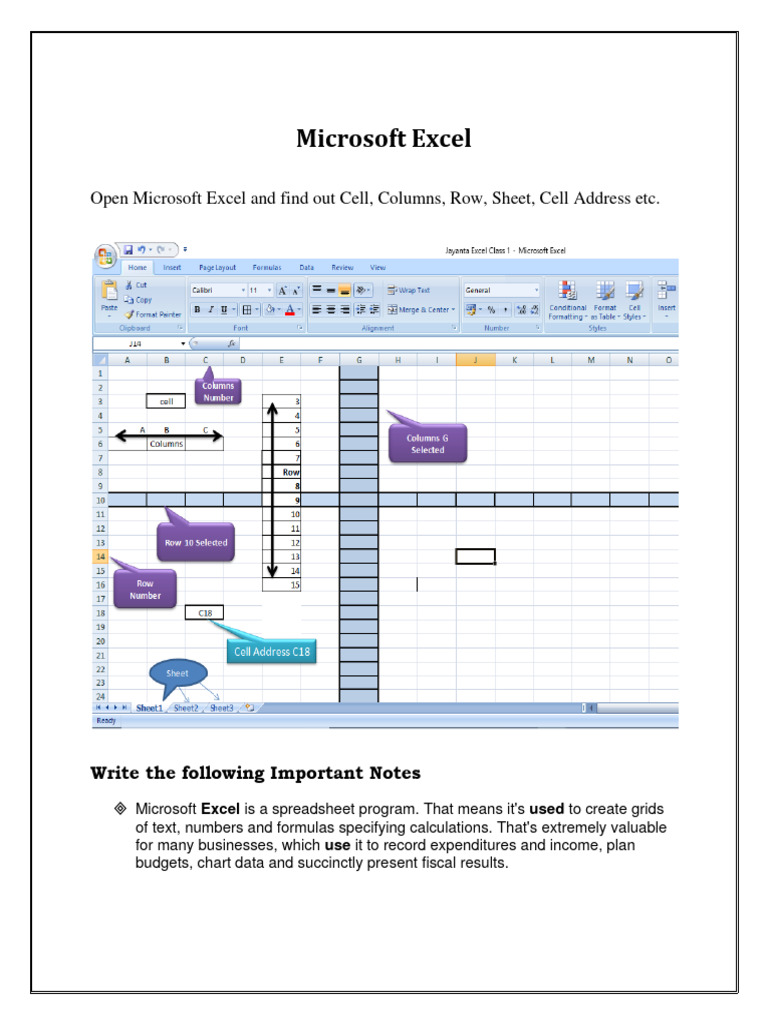 MS Excel | PDF | Spreadsheet | Microsoft Excel MS Excel | PDF | Spreadsheet | Microsoft Excel