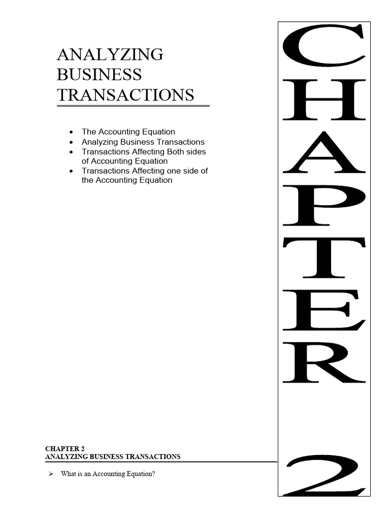 Chapter 2 Fabm1 | PDF | Equity (Finance) | Expense