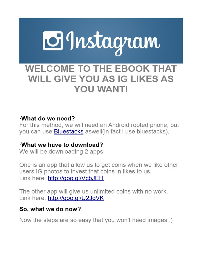 Instagrammy Likes | PDF