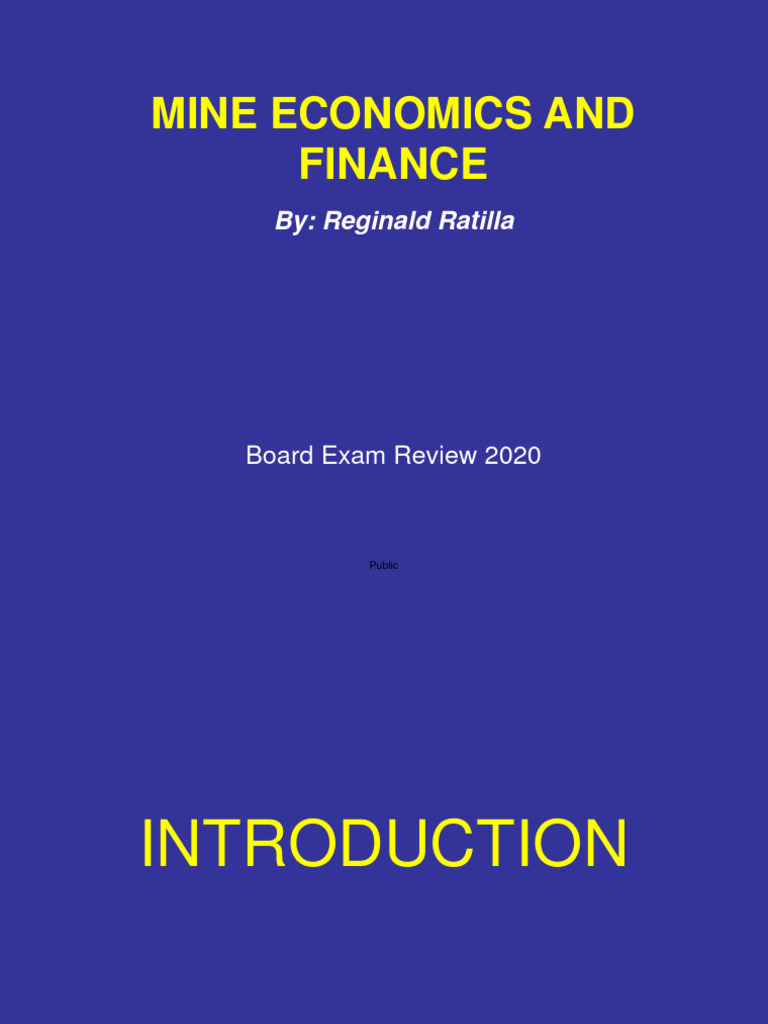 Mine Economics 2021 | PDF | Cost Of Living | Balance Sheet