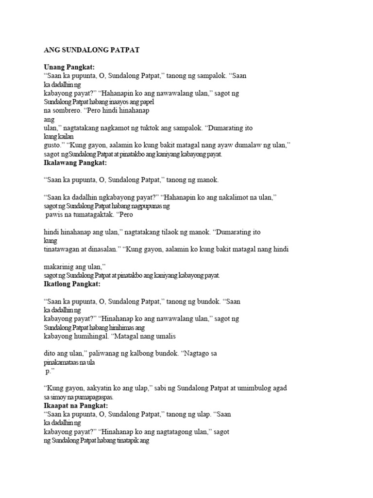 Ang Sundalong Patpat | PDF
