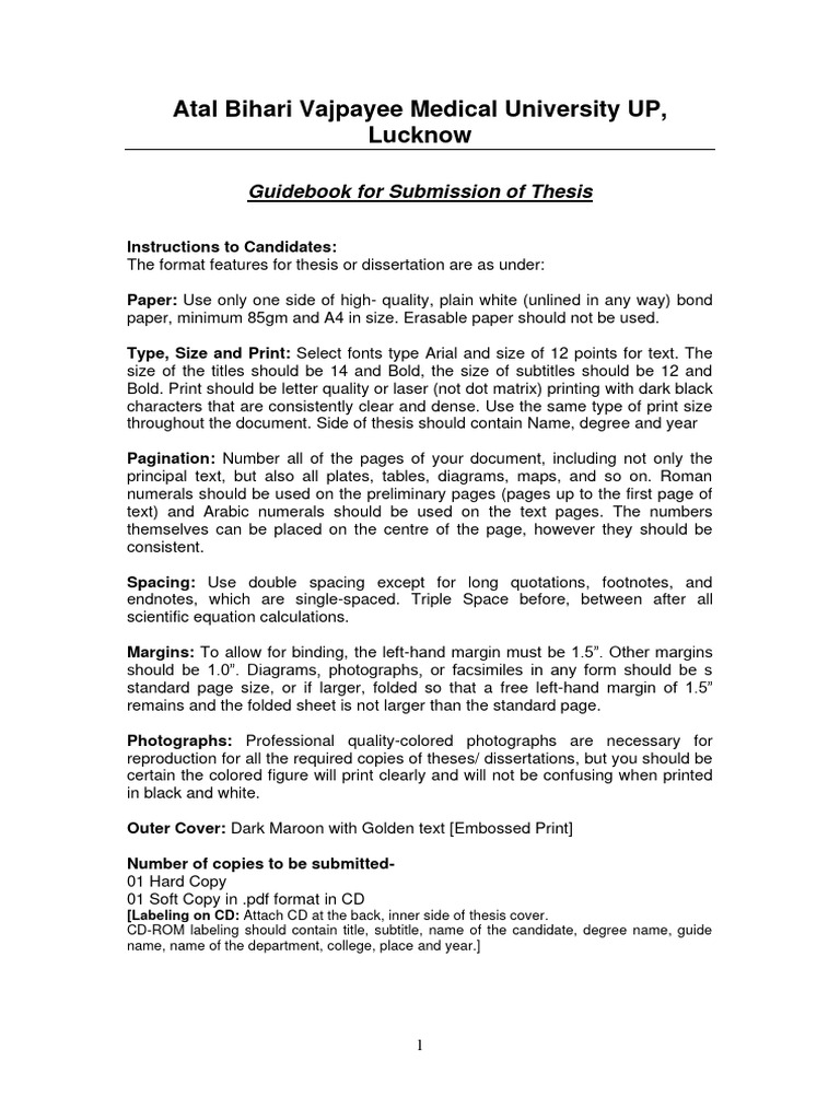 Proforma For Submission of Thesis M.SC Nursing NPCC | PDF | Methodology ...