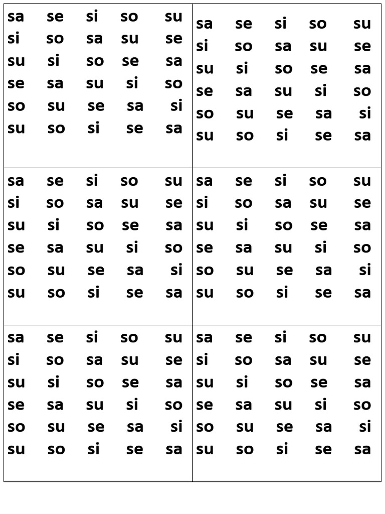 Level 10 Mastery of The Syllables With S Vowel Sounds | PDF
