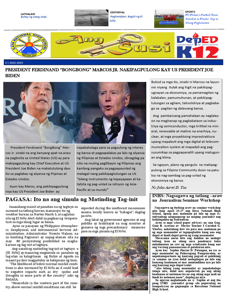 Ang Susi Ilaya NHS | PDF